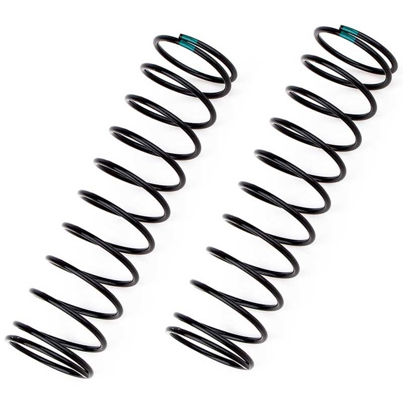 Team Associated Rear V2 Shock Spring Set (Green - 4.0lb/in) (2).[ASC81236]