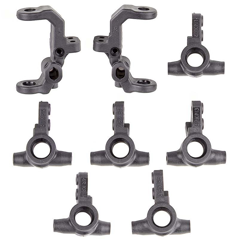 Team Associated RC10B7 Factory Team Carbon Caster and Steering Blocks ...