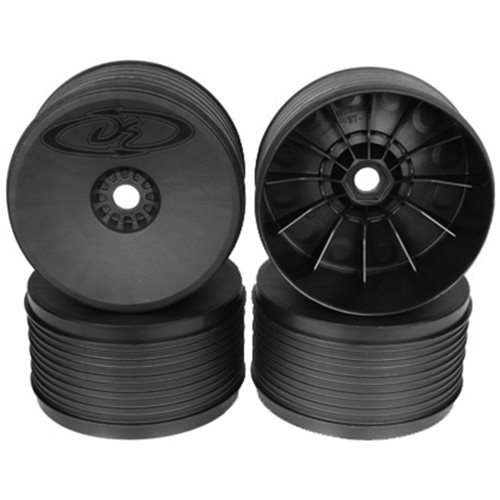 DE Racing "Speedline PLUS" 1/8 Truggy Wheels (4). [DER-PT4-8B]