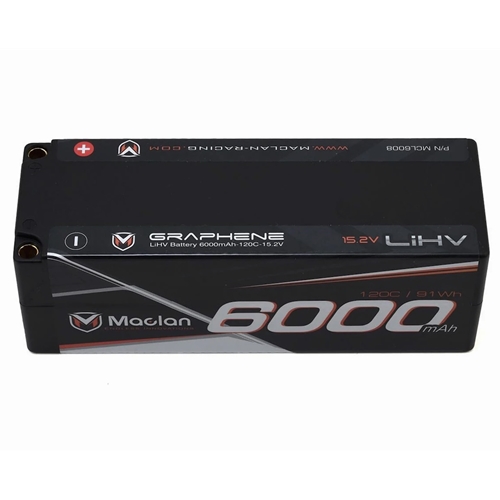 Maclan Graphene 4S Carbon 120C Race Formula LiPo Battery (15.2V/6000mAh ...