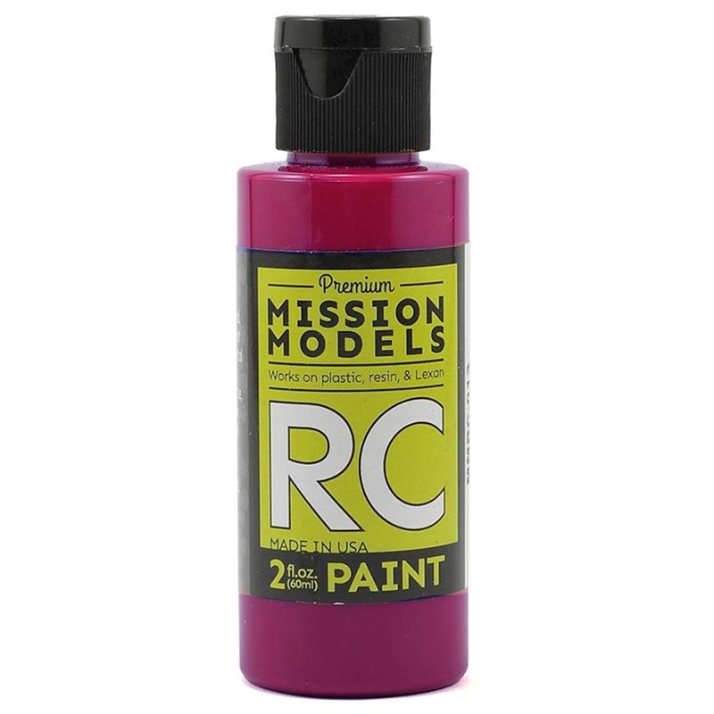 2oz bottle of Mission Models Burgundy Acrylic Lexan Paint.[MIOMMRC-013]