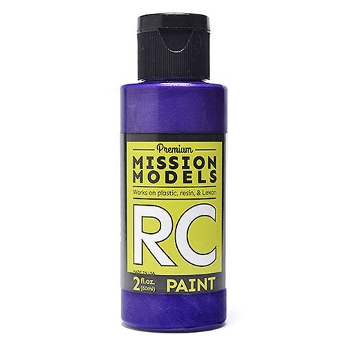 A 2oz bottle of Mission Models Iridescent Purple Acrylic Paint.[MIOMMRC ...
