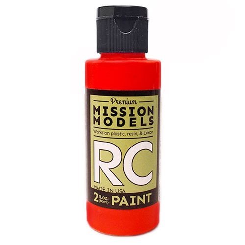 Mission Models Fluoresent Racing Red Acrylic Paint (2oz).[MIOMMRC-046]