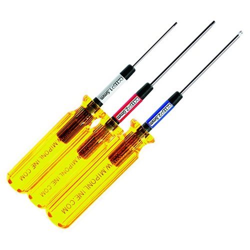 MIP Thorp Metric Hex Driver Wrench Set in 1.5, 2.0 and 2.5mm.[MIP9502]