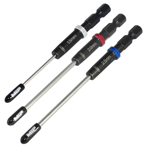 MIP Gen 2 Speed Tip Hex Driver Power Tool Tip Set (Metric) (1.5, 2.0 ...
