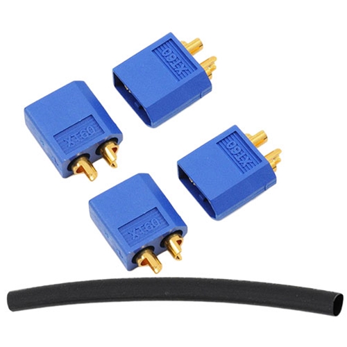 ProTek RC 3.5mm "TruCurrent" XT60 Battery Connectors (4 Male).[PTK-5029]