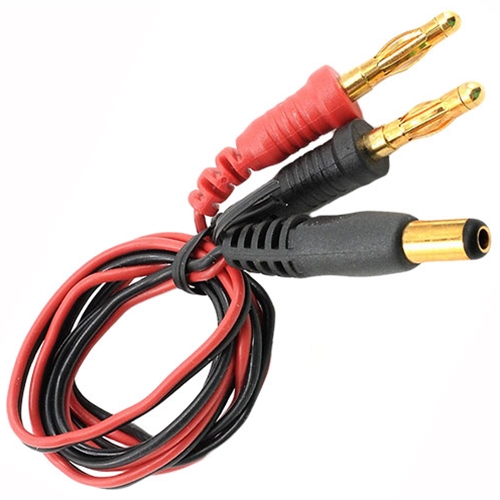 ProTek RC Transmitter Charge Lead (DC Plug to 4mm Plugs).[PTK-5212]