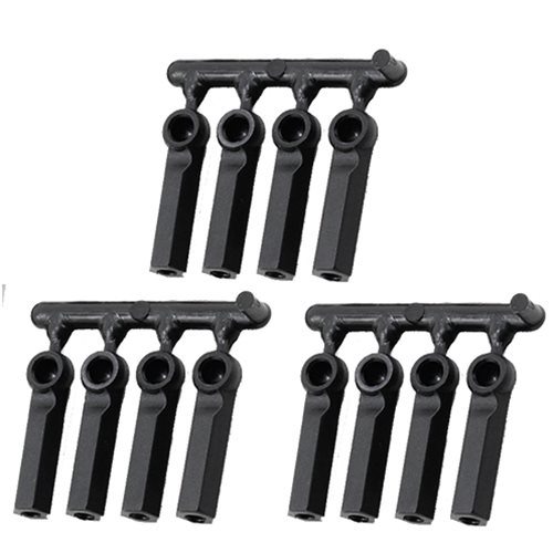 This is a set of twelve RPM 4-40 Long Shank Rod Ends.[RPM73392M]