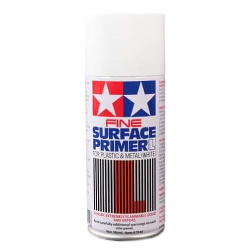Tamiya White Surface Primer Spray Paint (180ml).[TAM87044]