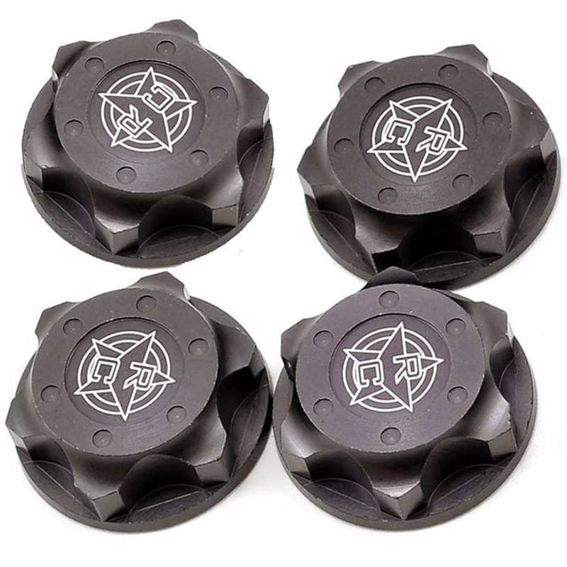Tekno RC 17mm Aluminum Serrated Fine Thread Wheel Nut (Gun Metal) (4 ...