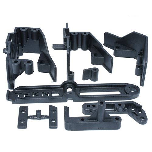 Tekno RC EB410.2 Side Guard, Battery Acc. and Servo Mount Set.[TKR6586]