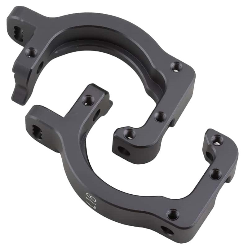 Tekno RC NB48 / EB48 2.1 Aluminum 18° Spindle Carriers (2).[TKR9142B]