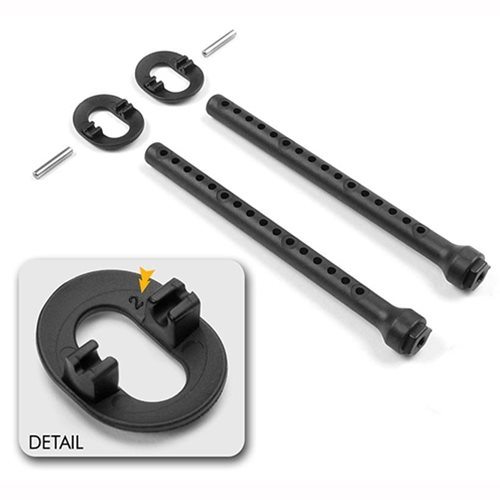 XRAY Adjustable Front Body Mount Set (+2mm)[XRA301324]