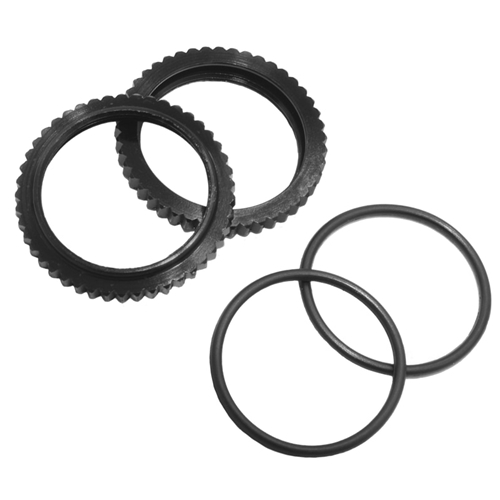 XRAY XLP2 Aluminum Spring-Tension Adjusting Nut - Black (2)/[XRA308047]