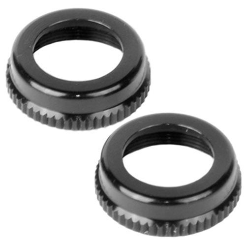 XRAY ULP Aluminum Shock Cap Nut w/Vent Hole (Black) (2).[XRA308354-K]