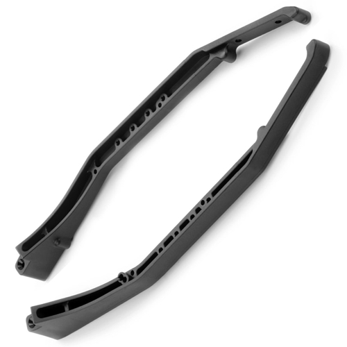 XRAY XB2 2025 Elevated Graphite Chassis Side Guards R+L.[XRA321255G]