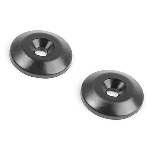XRAY Composite Rear Wing Shim (2) (Black).[XRA353565]