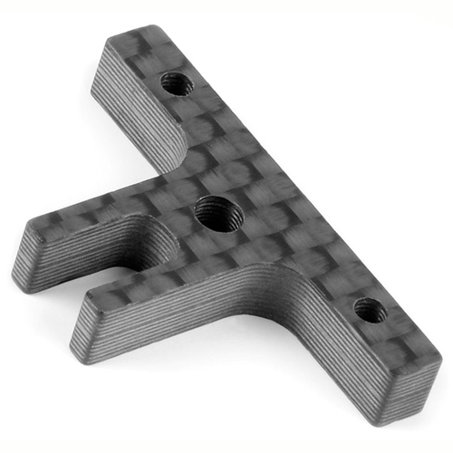 XRAY X1 Carbon Middle Battery Backstop for 1-Piece Chassis.[XRA376136]